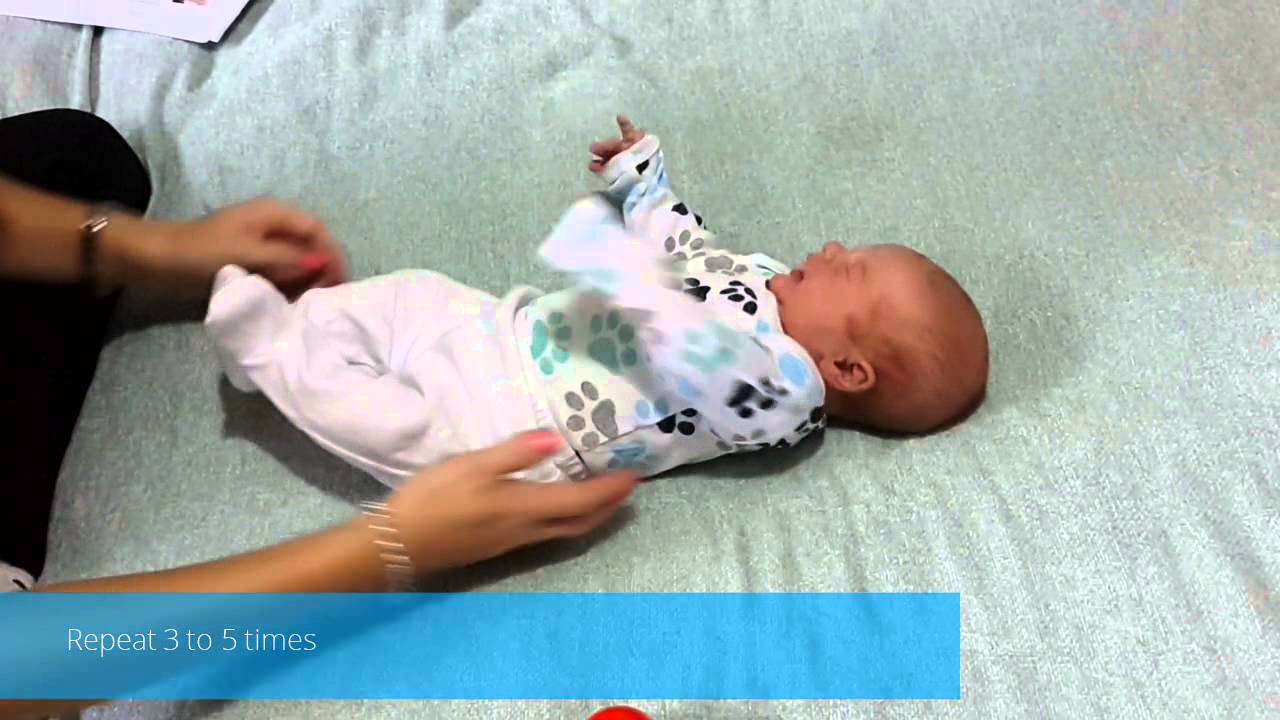 Newborn head control activity - YouTube
