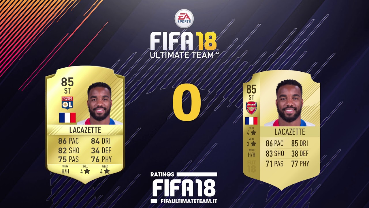Comparazione Ratings Top 100 Fifa 18 vs Fifa 17 (80-61) - YouTube