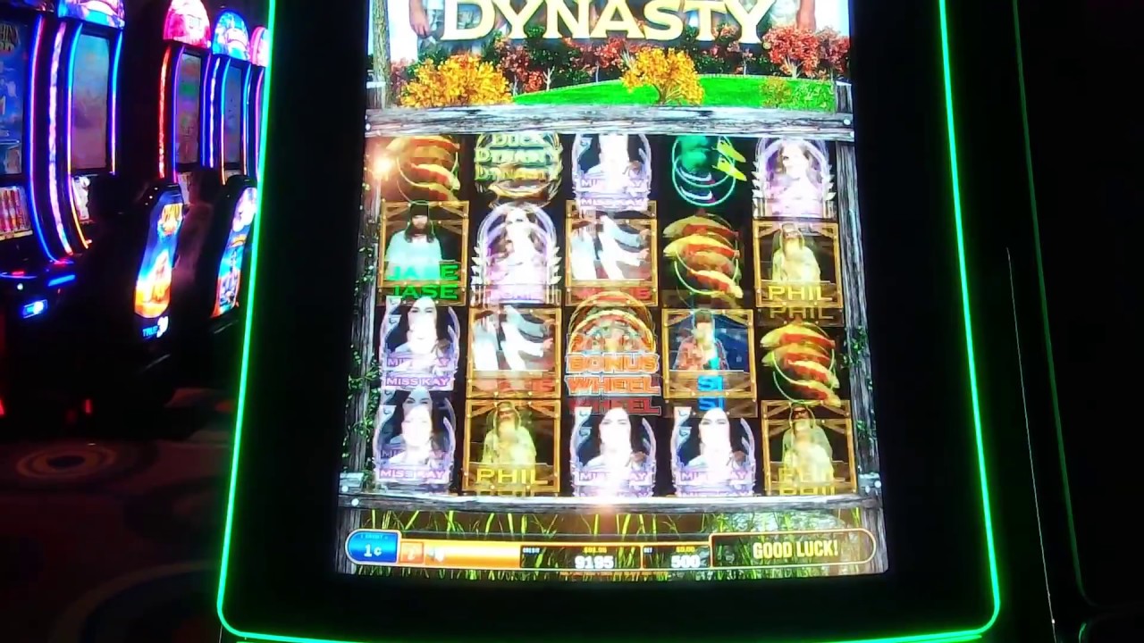 Duck Dynasty live play Max Bet $5.00 BONUS AND BIG WIN Slot Machine ...