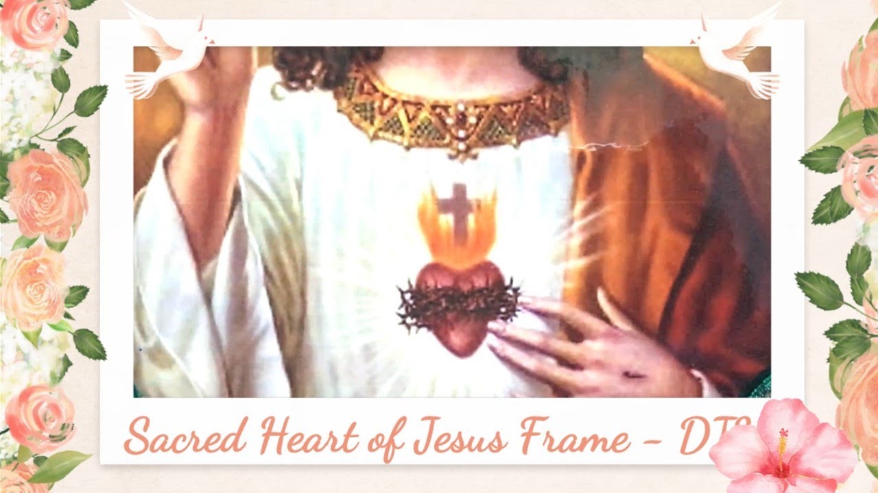 DIY | SACRED HEART OF JESUS FRAME | DIVINE CRAFTS - YouTube