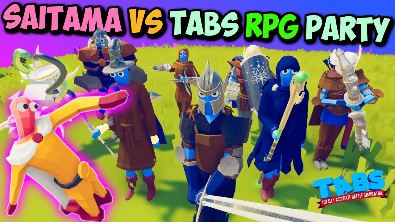 Saitama vs RPG TABS Units Party - TABS MODS GAMEPLAY - YouTube
