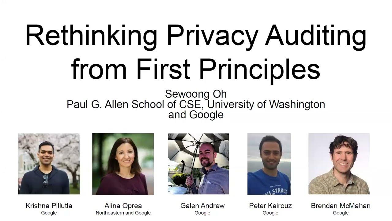 PPML 2023 invited talk III: Sewoong Oh - YouTube