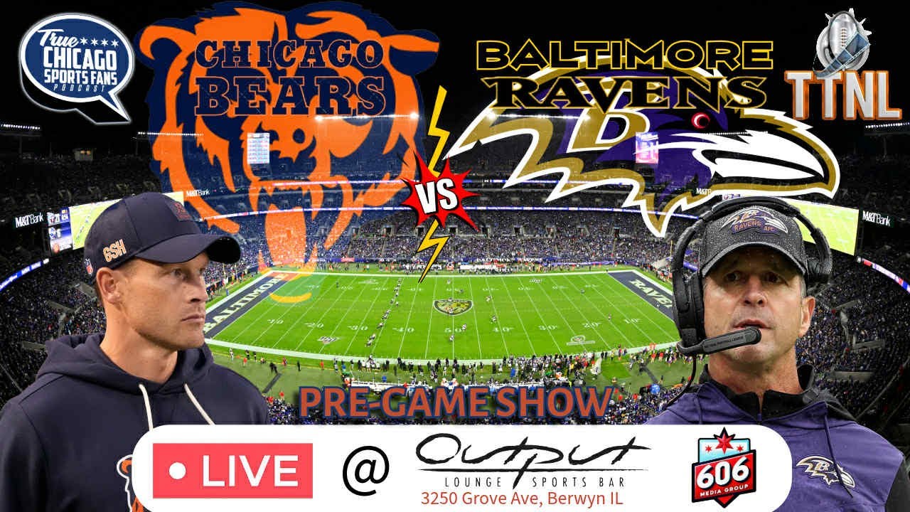 Chicago Bears vs Baltimore Ravens..........LIVE FROM OUTPUT LOUNGE IN ...