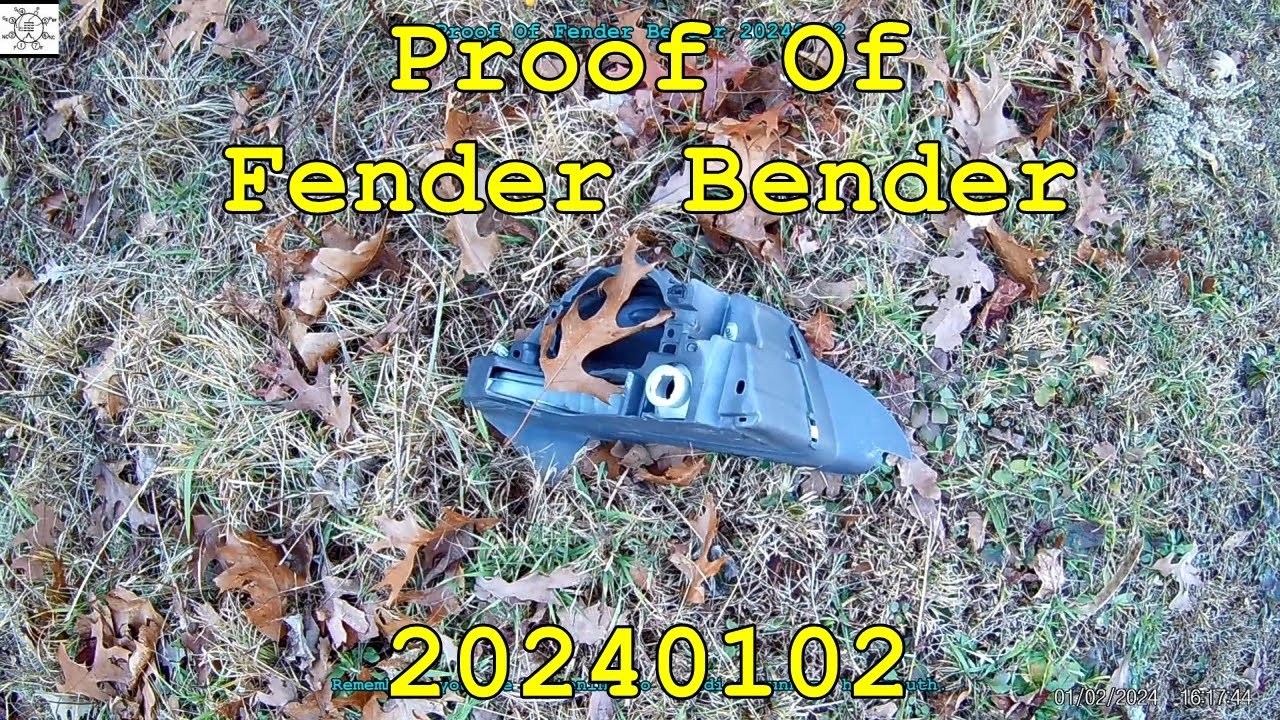 Proof Of Fender Bender 20240102 - YouTube