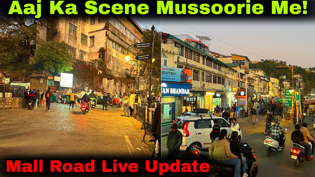 Mussoorie Weather Today | Mall Road Latest Video - YouTube