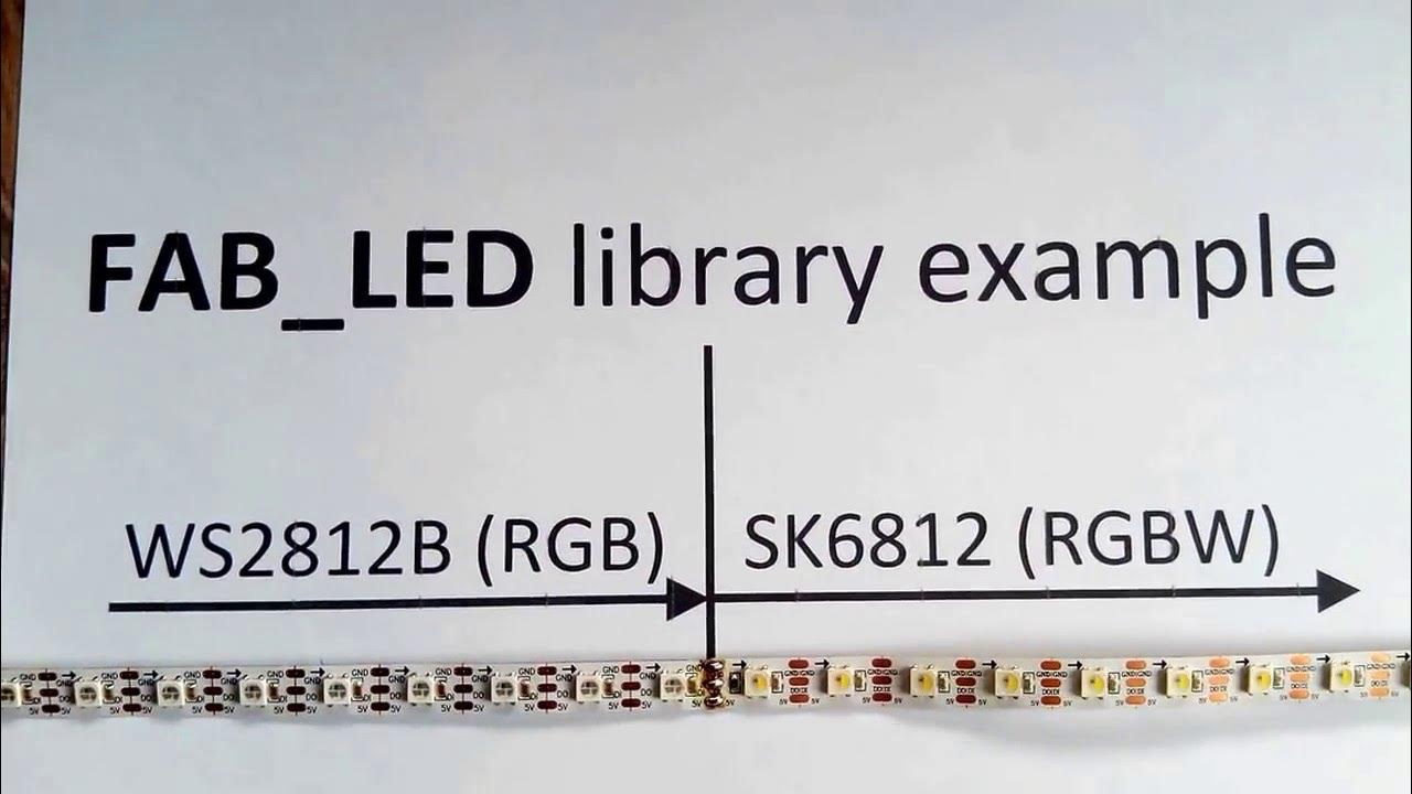 FAB_LED library example - YouTube