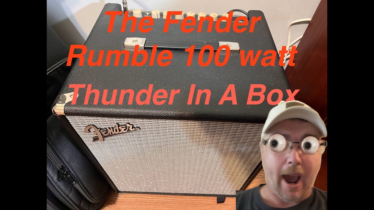 All the amp a beginning bass player needs.. Fender Rumble 100 watt ...