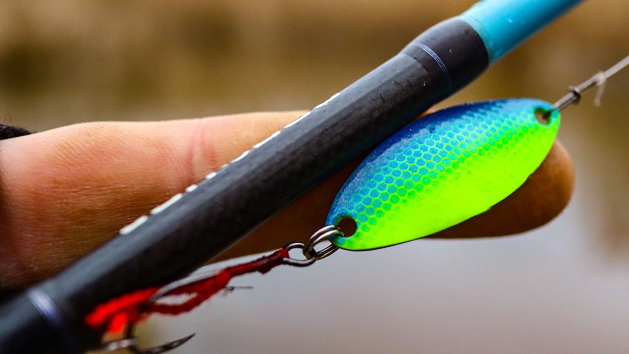 How to make a spoon lures with a steel ball - YouTube