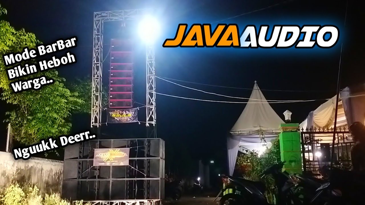 JAVA AUDIO Puger live Hajatan 6 Subwoofer Bikin Heboh Warga Nguukk ...