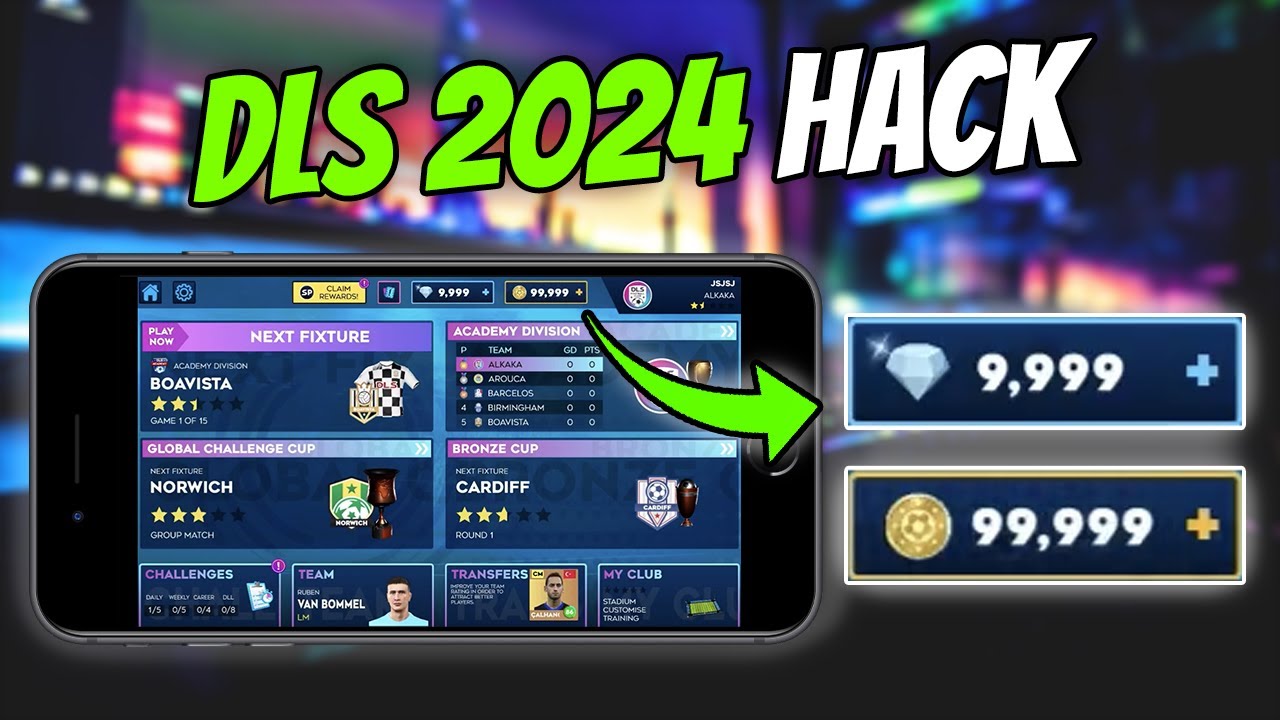 Dream League Soccer 2024 Hack - How to get Unlimited Coins and Gems ...