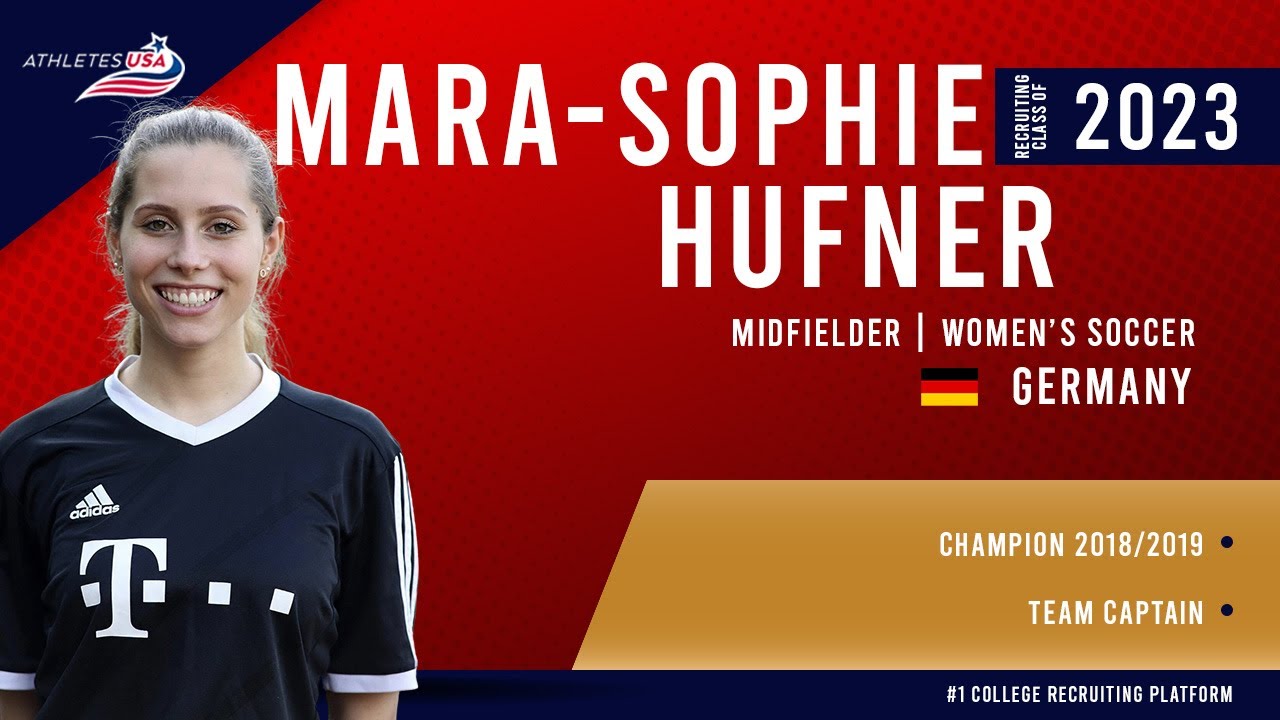Women's Soccer | Midfielder, Outside Midfielder | Mara-Sophie Hüfner ...