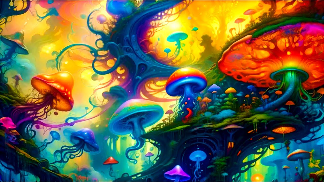 Trippy Dreamlike Generative Animation (AI Dream 550 ZED) - YouTube