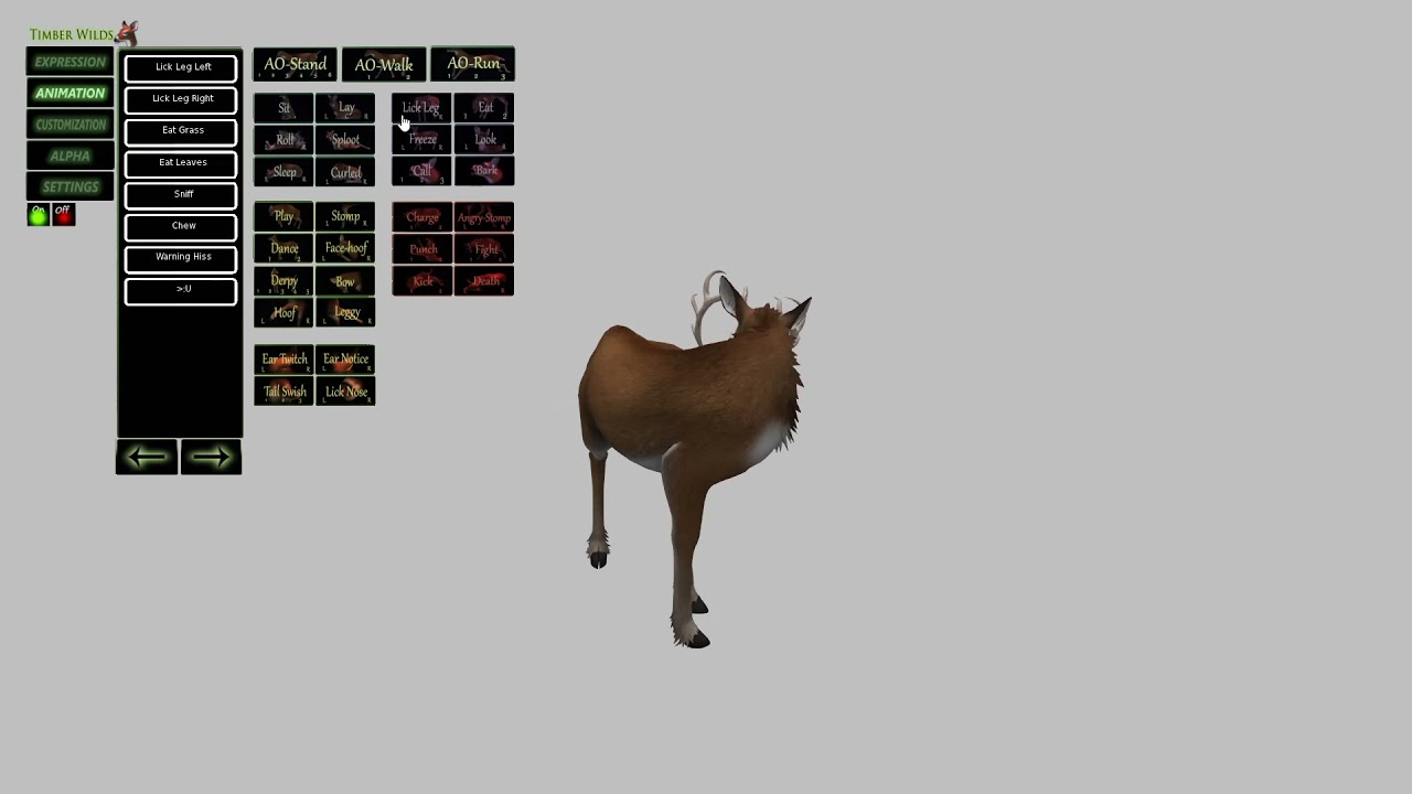 TAI: Timber Wilds Industries Deer Turnaround and Animations - YouTube