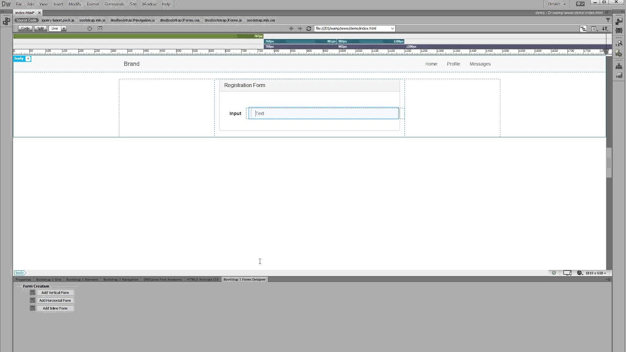 Building a Horizontal Form - YouTube