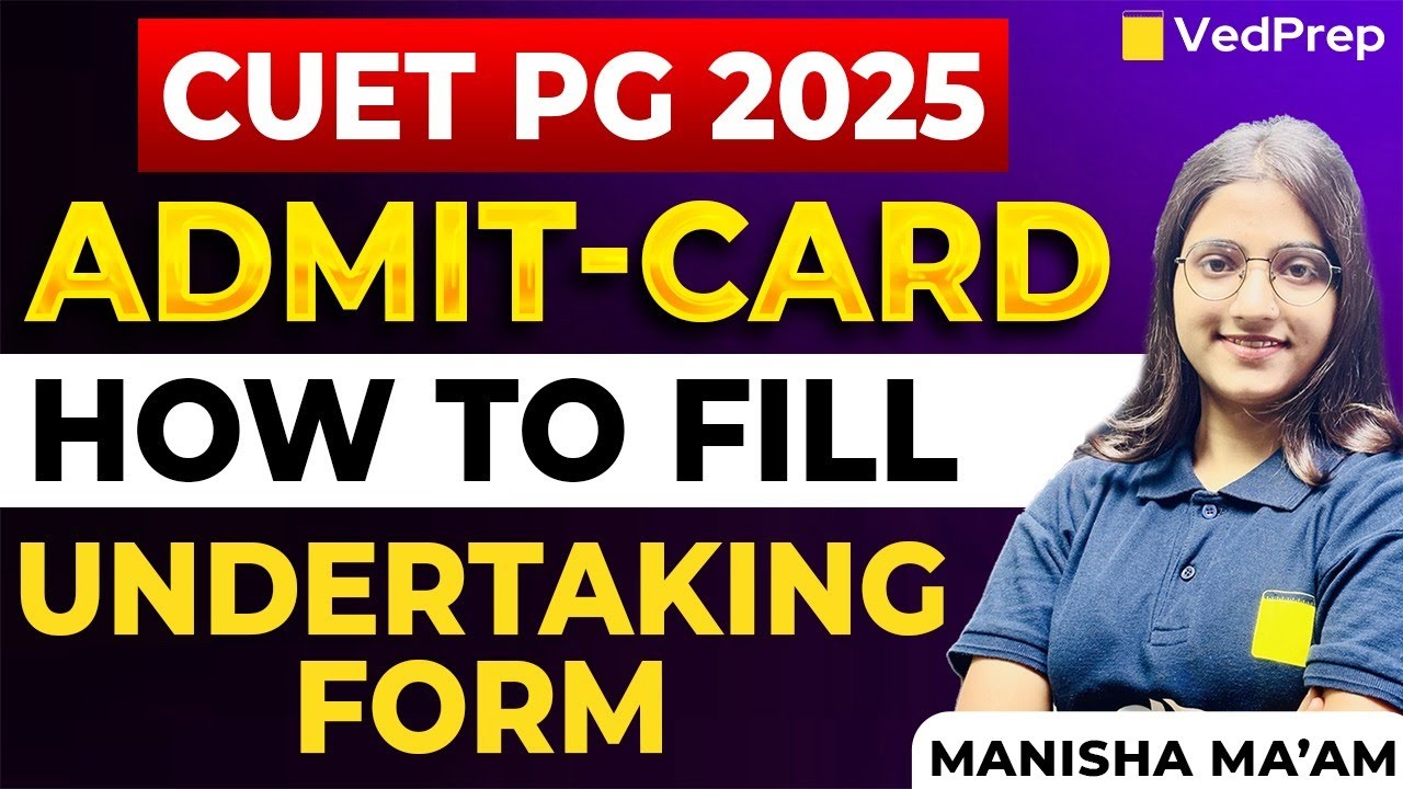 CUET PG 2025 Admit Card | Step-by-Step Guide to Fill Undertaking Form ...
