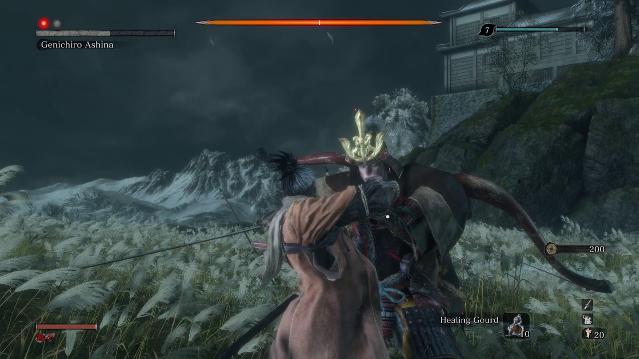 Sekiro | Genichiro Ashina - Tutorial (NG+7 Base Vitality Bell Demon No ...