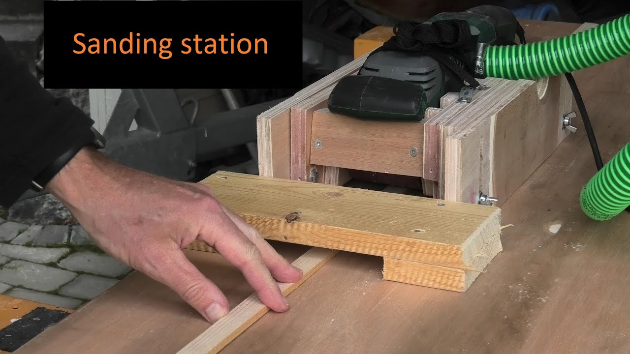 How I built a sanding station for improved wood strip production #282 ...