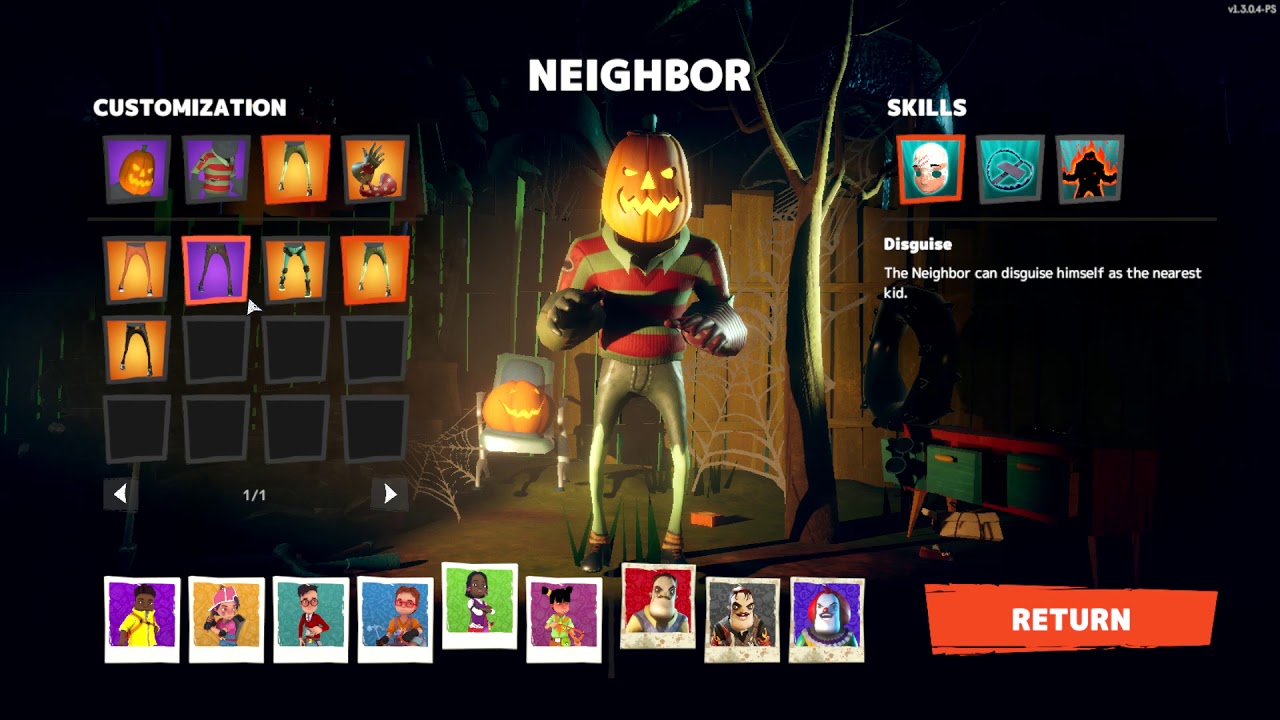 Secret Neighbor | Rotten Pumpkin Neighbor + Pumpkin Neighbor - YouTube