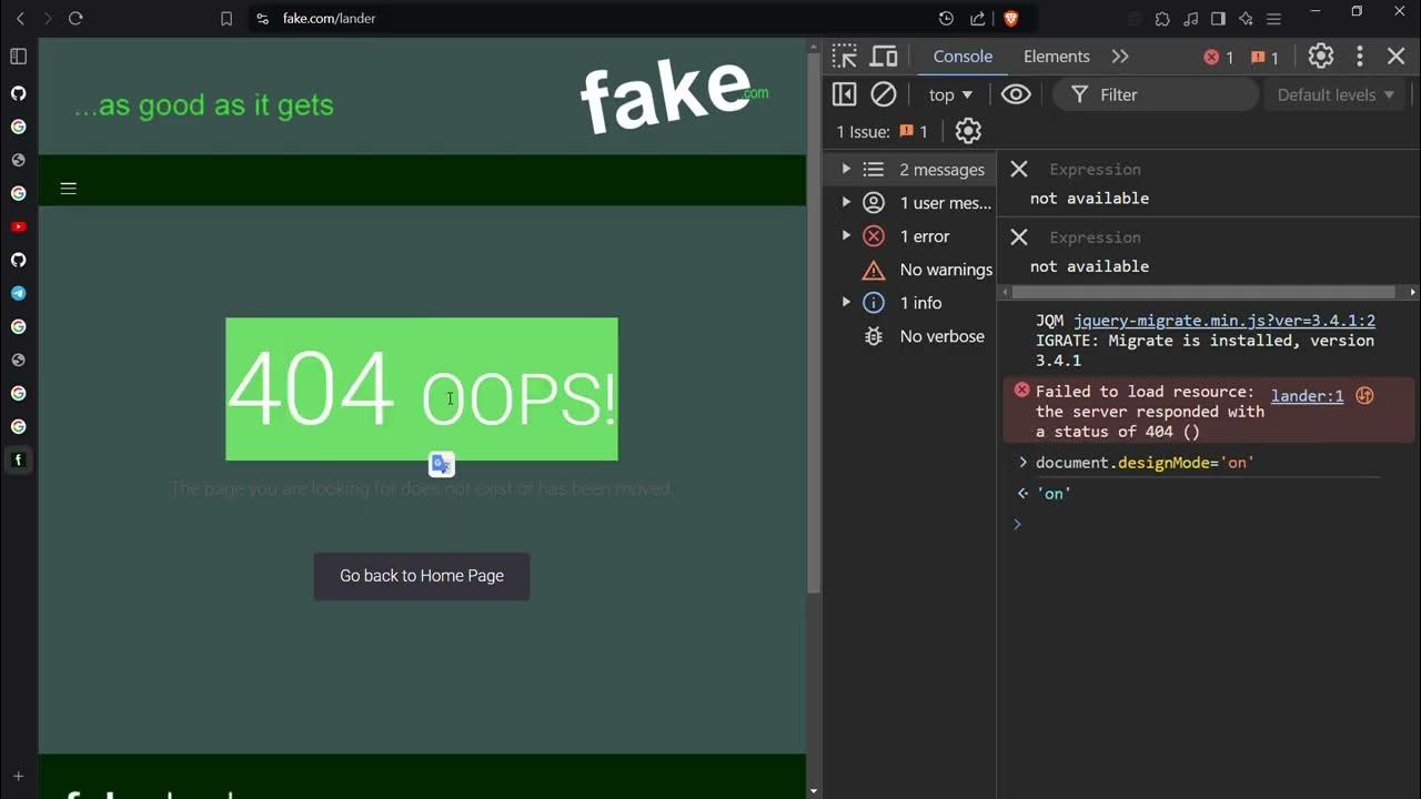 how to edit UI using inspect, document.designMode='on' - YouTube