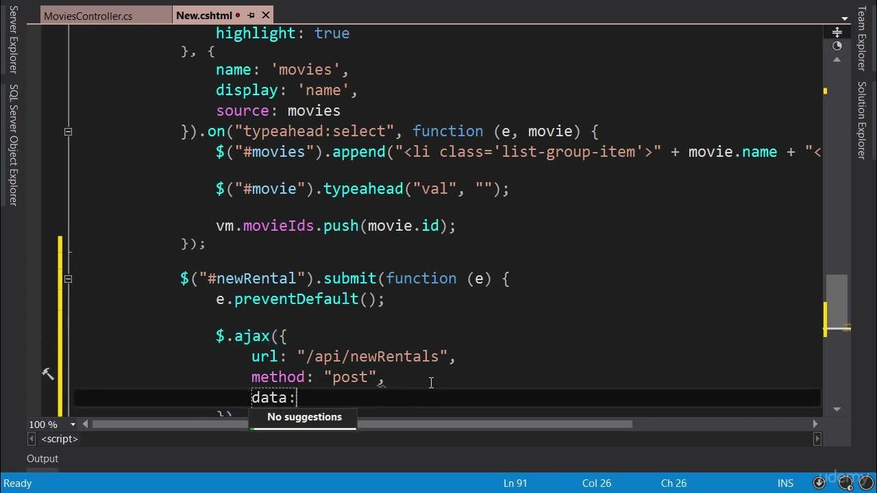 ASP.NET #115 - Submitting the Form [By Mosh Hamedani] - YouTube