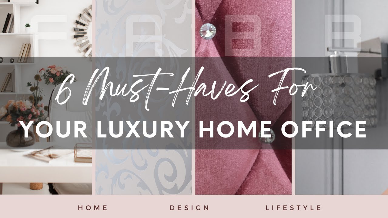 6 DIY Glamorous Luxury Home Office Décor Ideas | Part 1 - YouTube