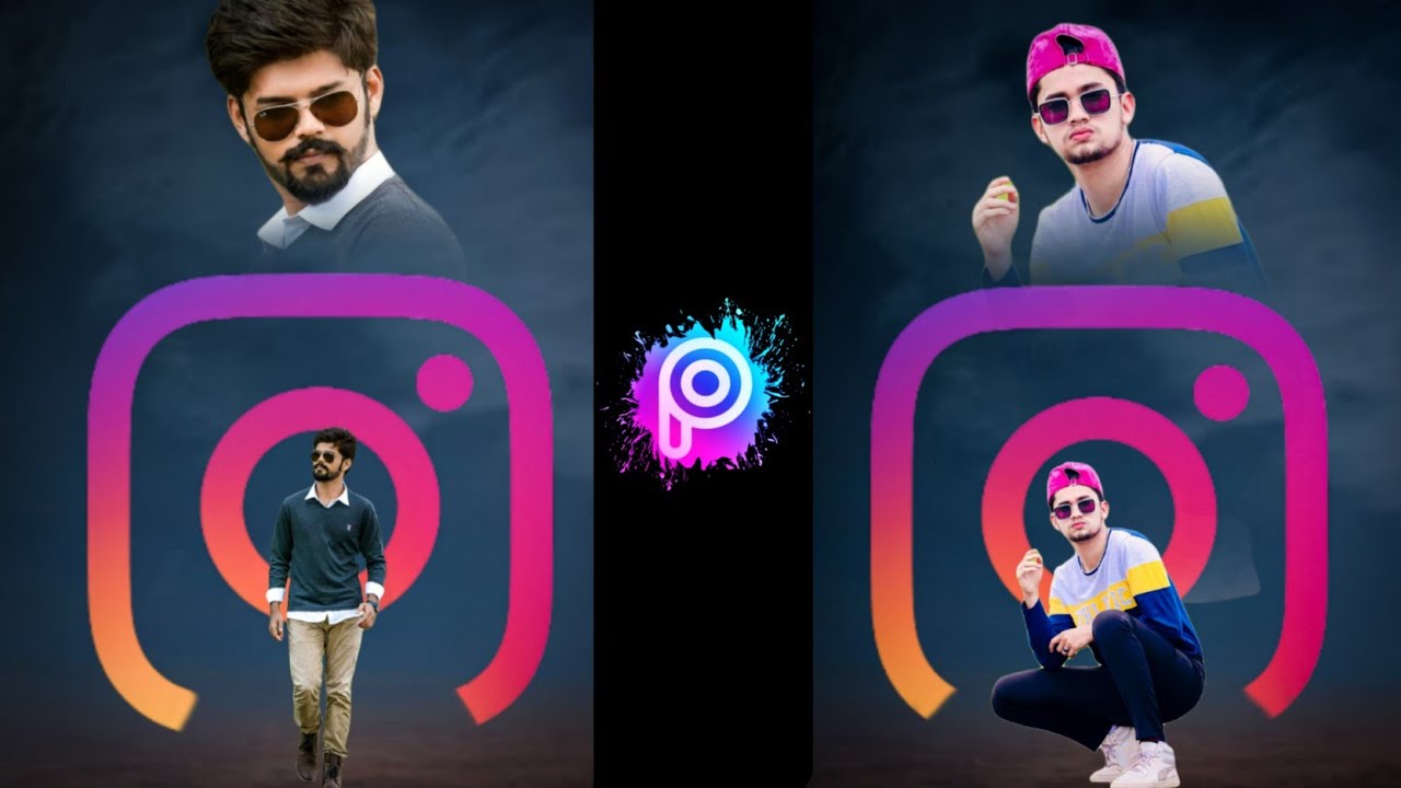 Instagram Glowing Logo Photo Editing in Picsart || Glowing Instagram ...