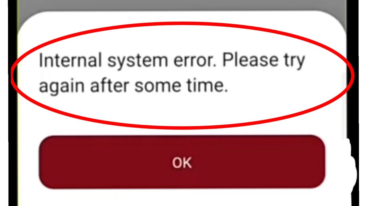 PNB One Fix Internal system error. Please try again after some time ...