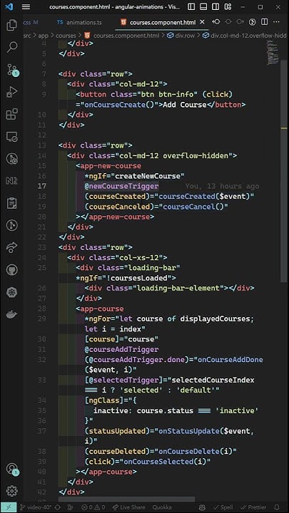 Animate The Block Level Element To Apply Animation Angular Leelawebdev Angular16 Youtube