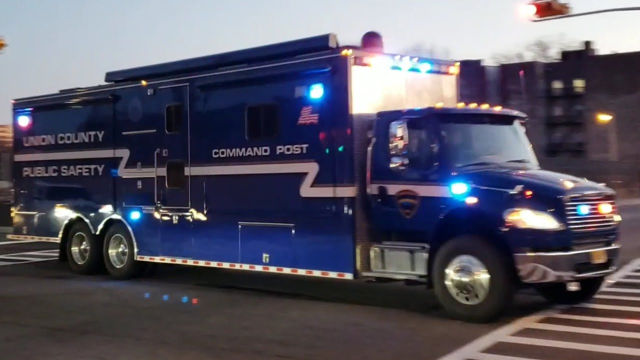 ***RARE UNION COUNTY NJ OEM COMMAND UNIT RESPONDING 2-22-20 - YouTube