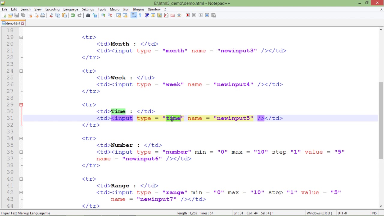 Html5 Web Forms 20 Youtube 5784