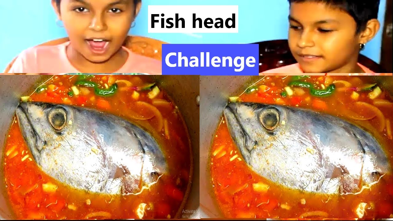 Big fish head eating show/food eating challenge/Mukbang delicious food ...