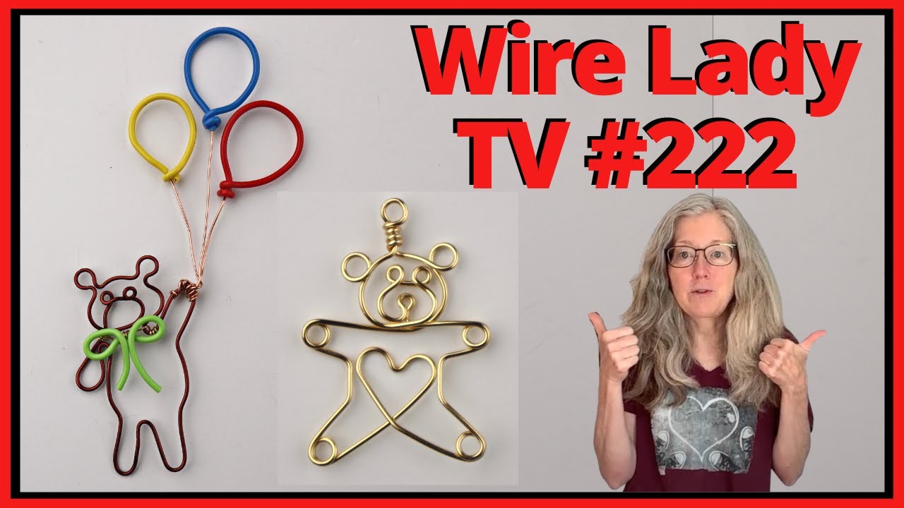 Making Teddybear Pendants //Wire Lady TV Ep 222 Jewelry Making Livestream - YouTube