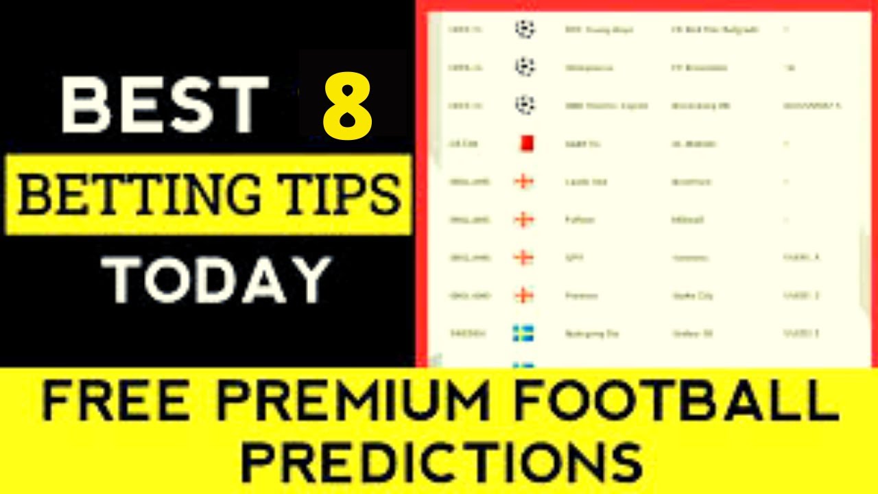 DAILY FOOTBALL PREDICTIONS 09/08/2021-TODAY'S FREE VIP BETTING TIPS ...