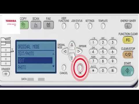 How to do use Modes option TOSHIBA e STUDIO 2506,2309A,2506,2007,2303A ...