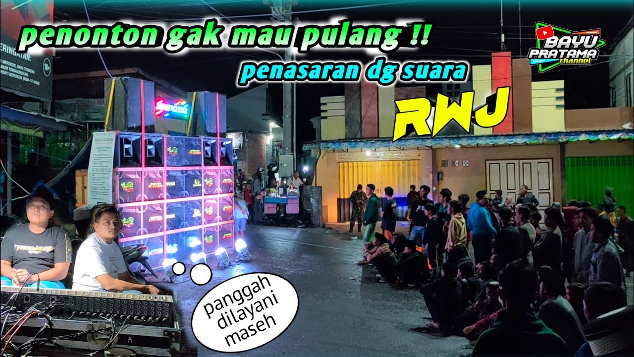 acara sudah selesai !! penonton masih stay dengarkan rwj audio setelah ...