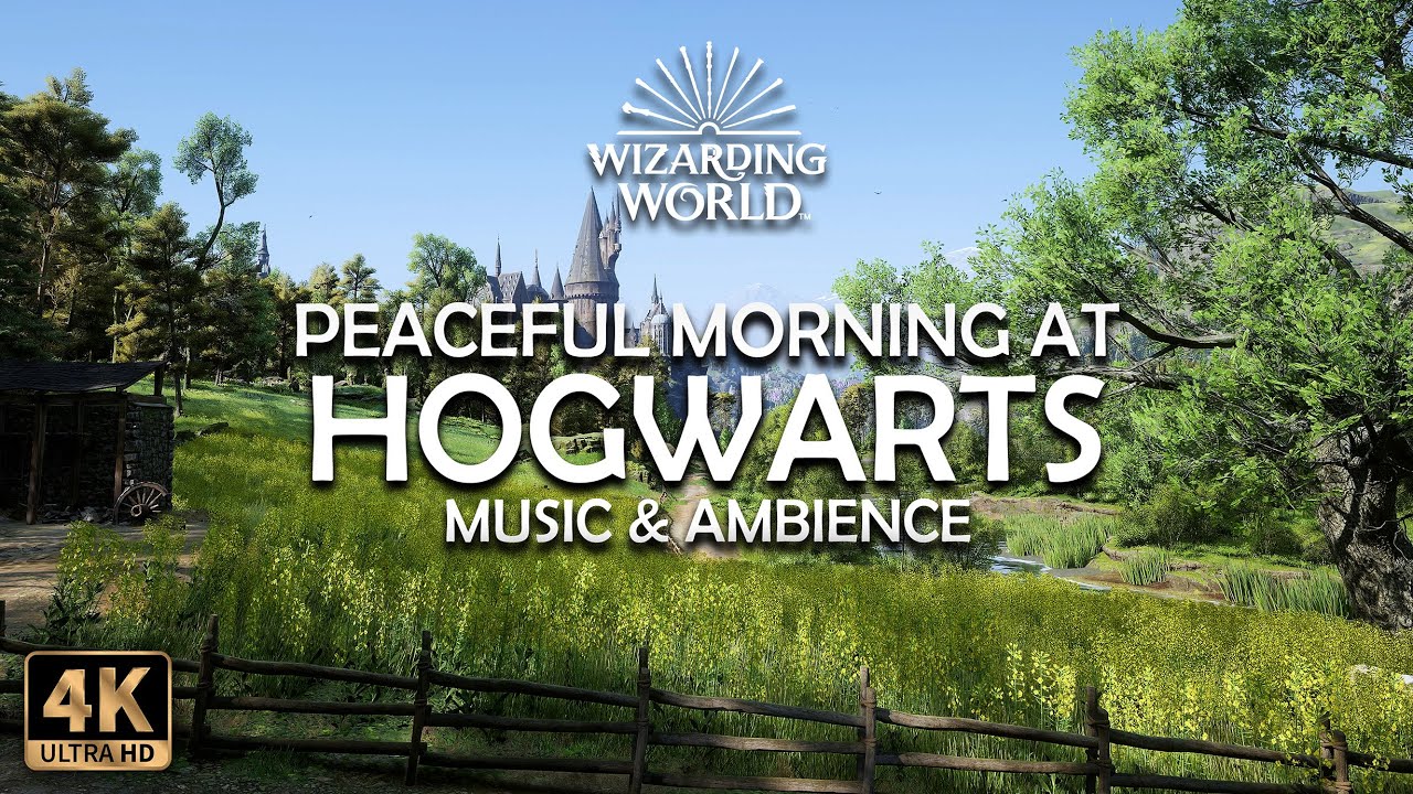 A Peaceful Summer Morning in the Hogwarts Countryside | 4K Harry Potter ...