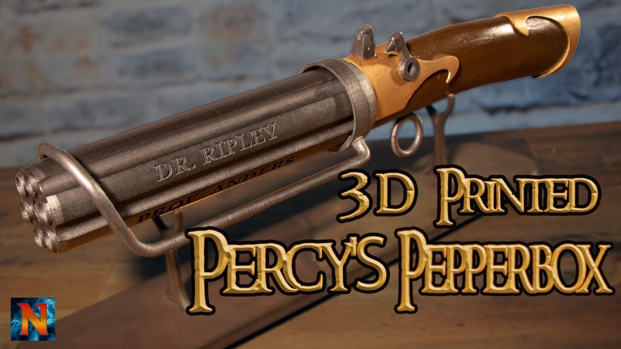 3D Printed Percys Pepperbox from Vox Machina - YouTube