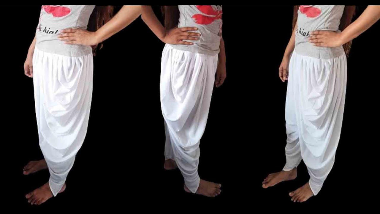 Dhoti salwar cutting / stitching/Dhoni pantstep by step/cut ,sew - YouTube