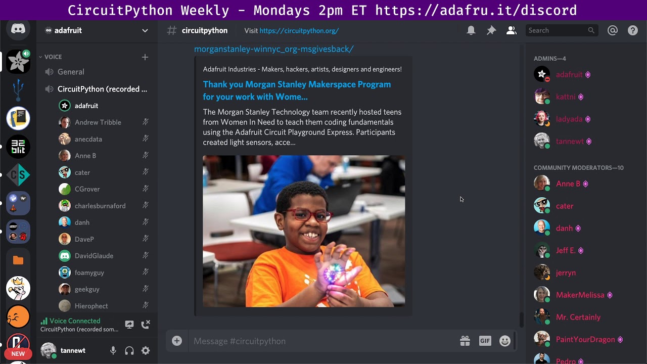 Circuitpython Weekly March 2nd 2020 Adafruit Youtube