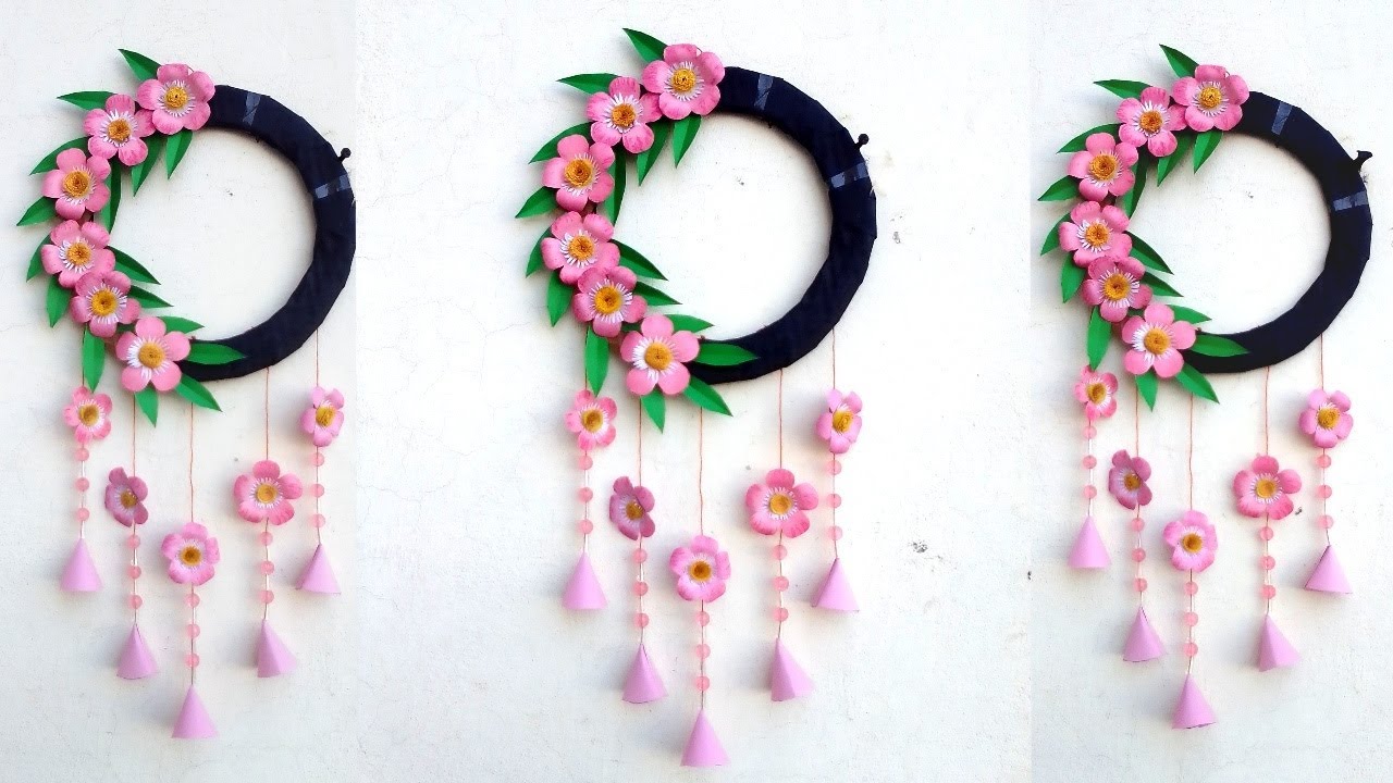 How to Make a Wall Hanging Frame | Wall Frame Making on Paper | Paper ...