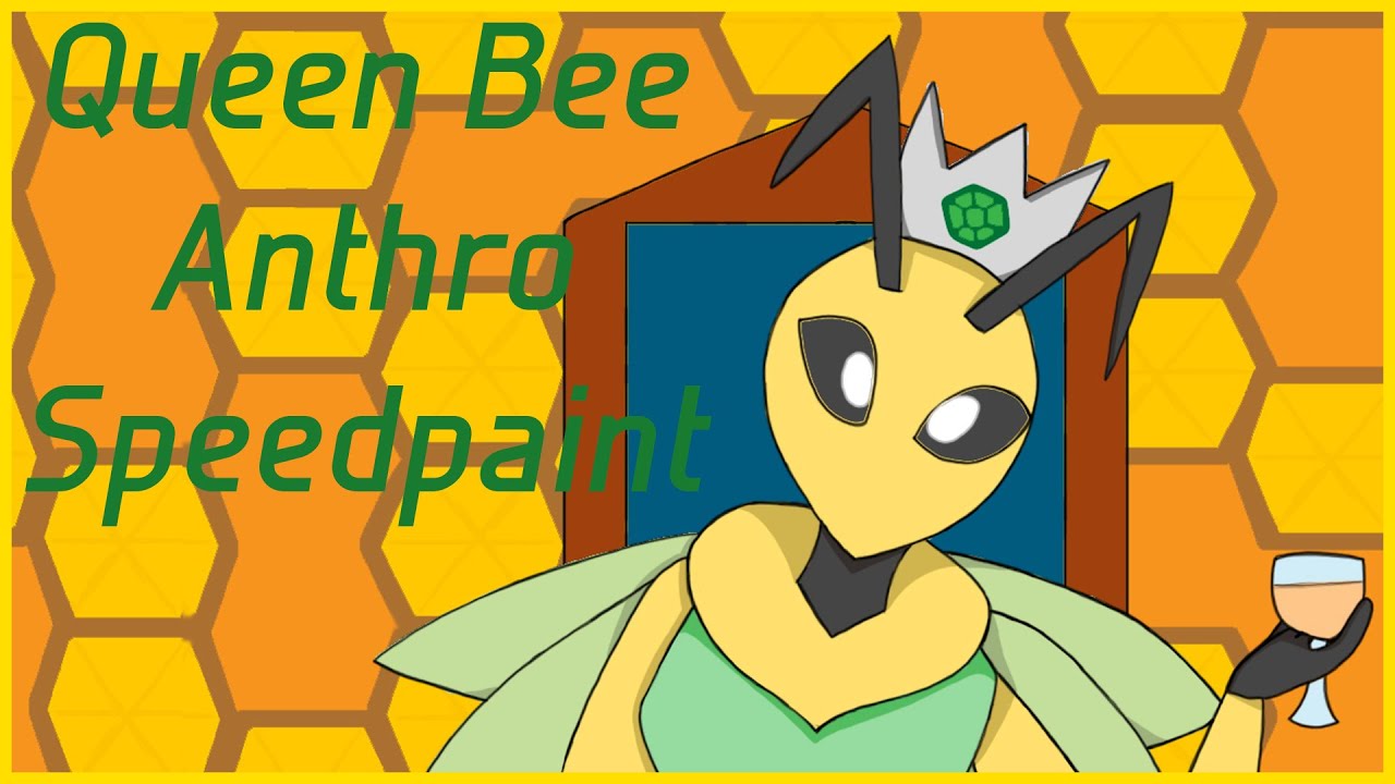 Queen Bee Anthro Speedpaint - YouTube
