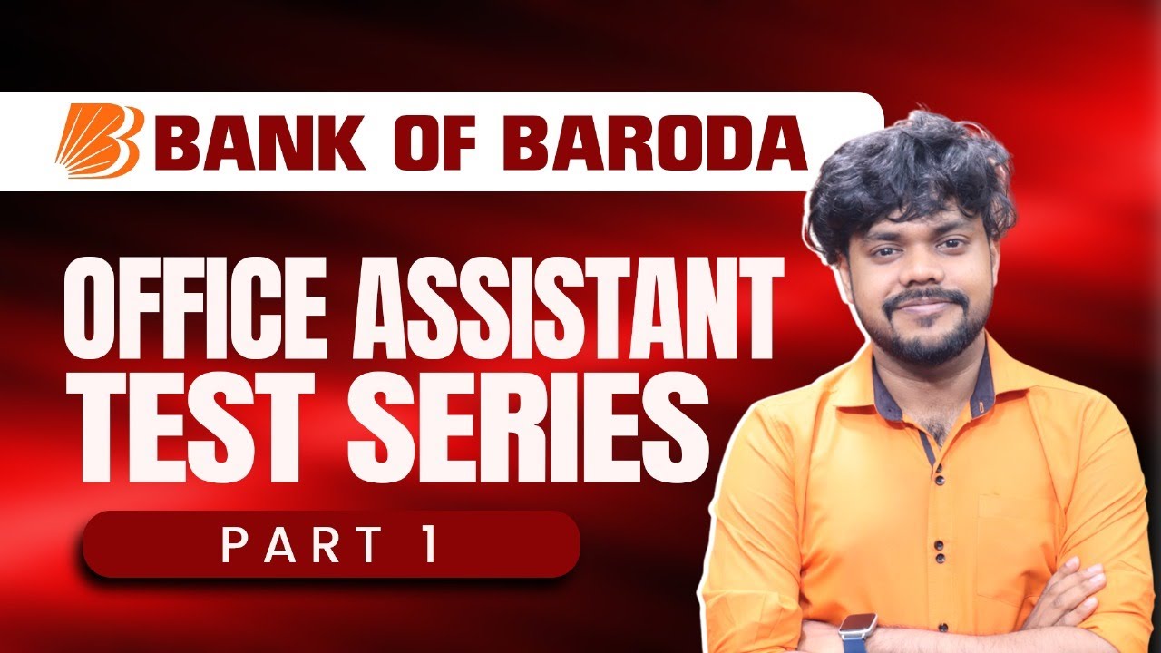 BOB Office Assistant English Test Series | Bank of Baroda Office ...