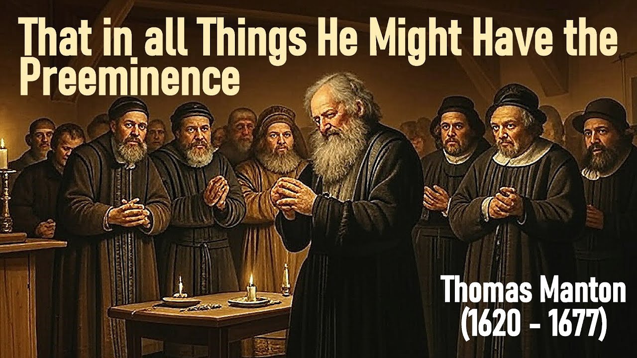 That in all Things He Might Have the Preeminence - Puritan Thomas ...