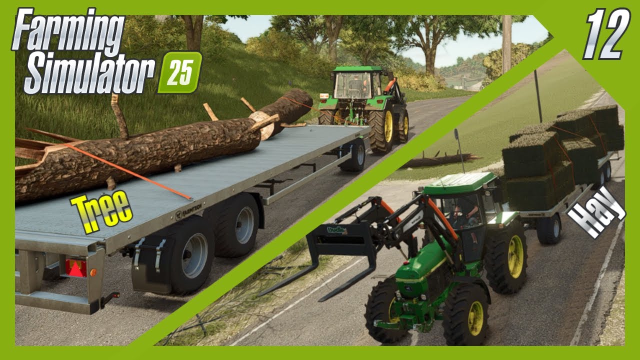 Selling Hay, Canola, Wheat, and a Tree | Ep 11 | FS25 - YouTube