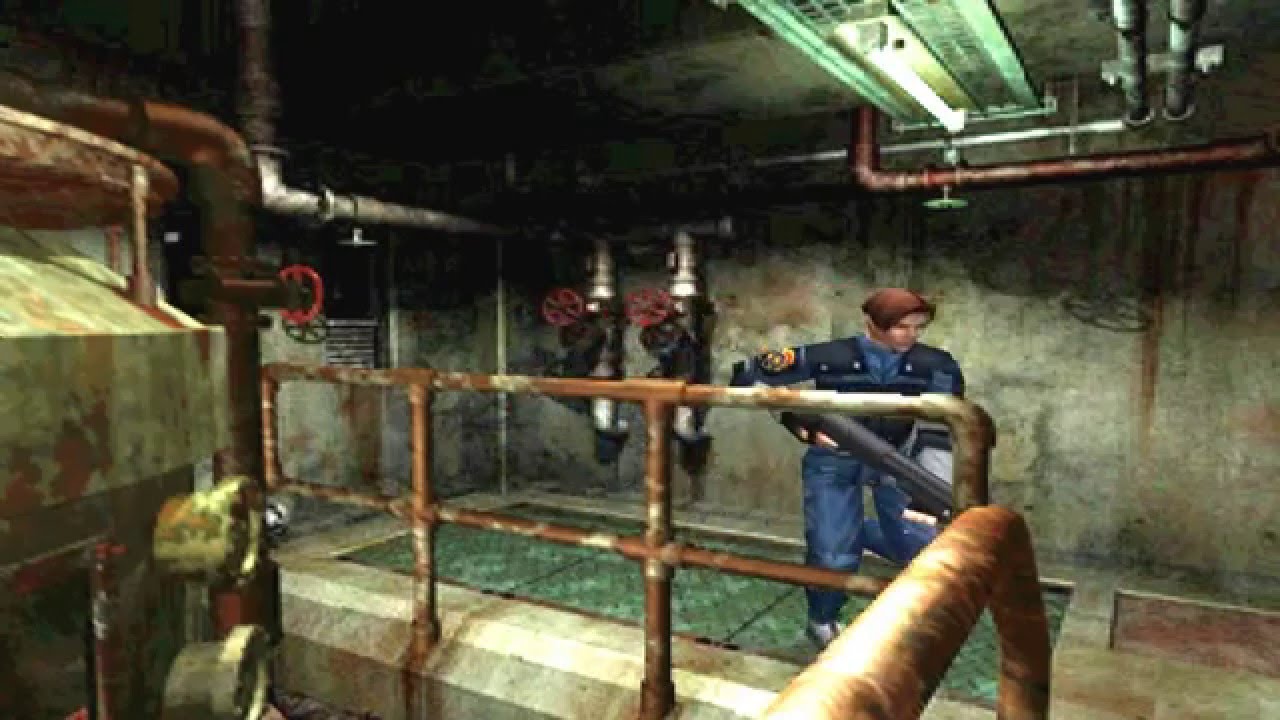 Resident Evil 2 ps1 Walkthrough Leon cd1 Part3 first Boss - YouTube