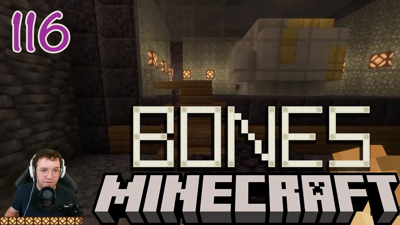 [Minecraft] Bones SMP ~ S01 E116 ~ Fossil Museum Gets a Display Room ...