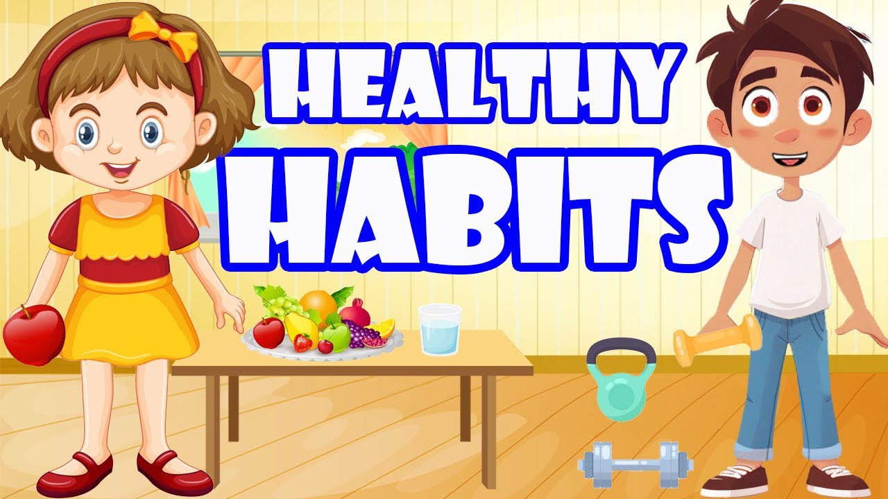 Healthy habits | Nursery & kids Rhyme | Sing Along Song | Animated ...