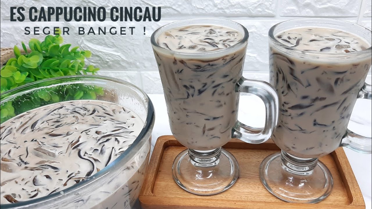 ES CAPPUCINO CINCAU PRAKTIS & SEGER BANGET ! - YouTube