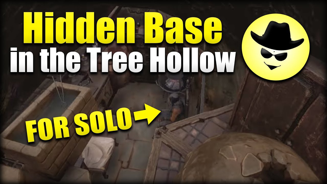 Hidden Base in the Tree Hollow | Conan Exiles - YouTube