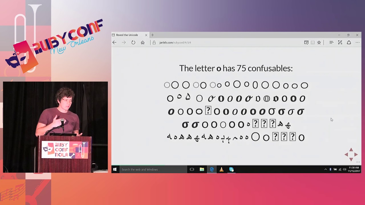 RubyConf 2017: Ten Unicode Characters You Should Know About as a ...